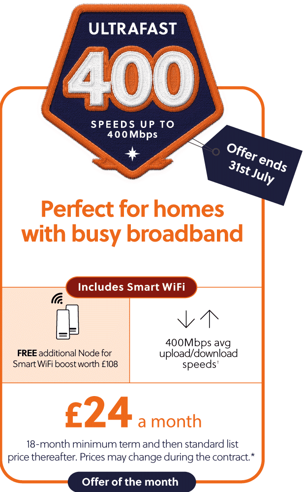 Warp speed Full Fibre Broadband | Gigaclear
